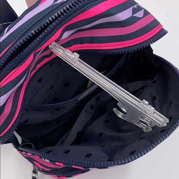 kate spade | Bags | Kate Spade Karissa Nylon Lip Print Md Backpack ...